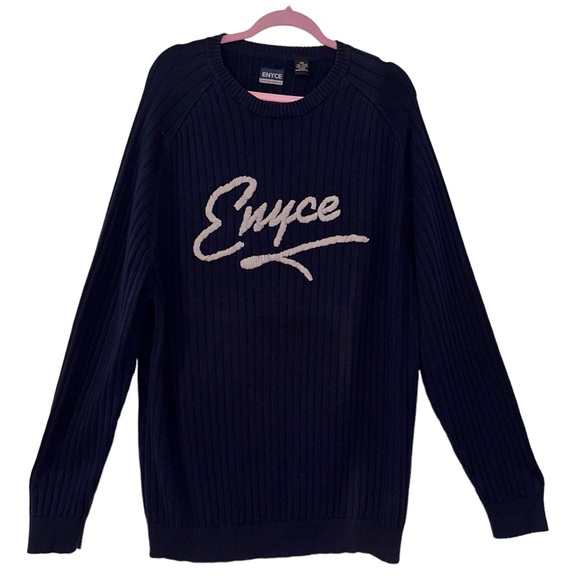 Enyce | Sweaters | Vtg Enyce Sweater Mens Xxl Navy Crew Neck ...